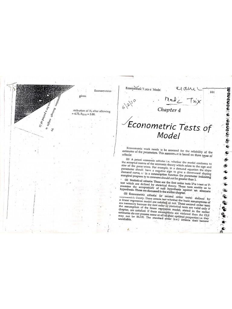 Econometrics Module 4 | PDF