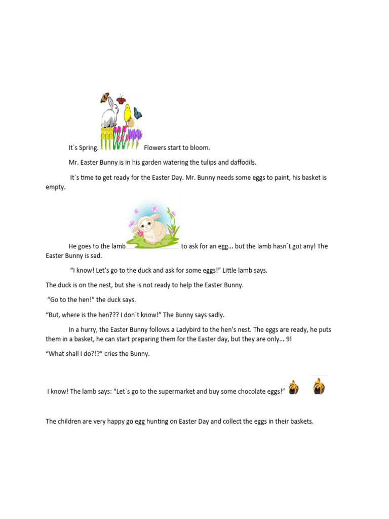 Easter Bunny Story | PDF