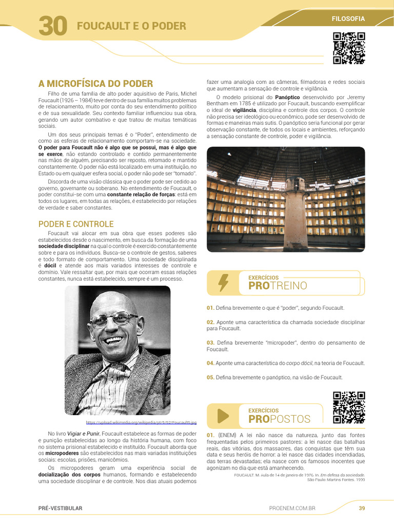 Foucault e o Poder | PDF | Michel Foucault | Estado