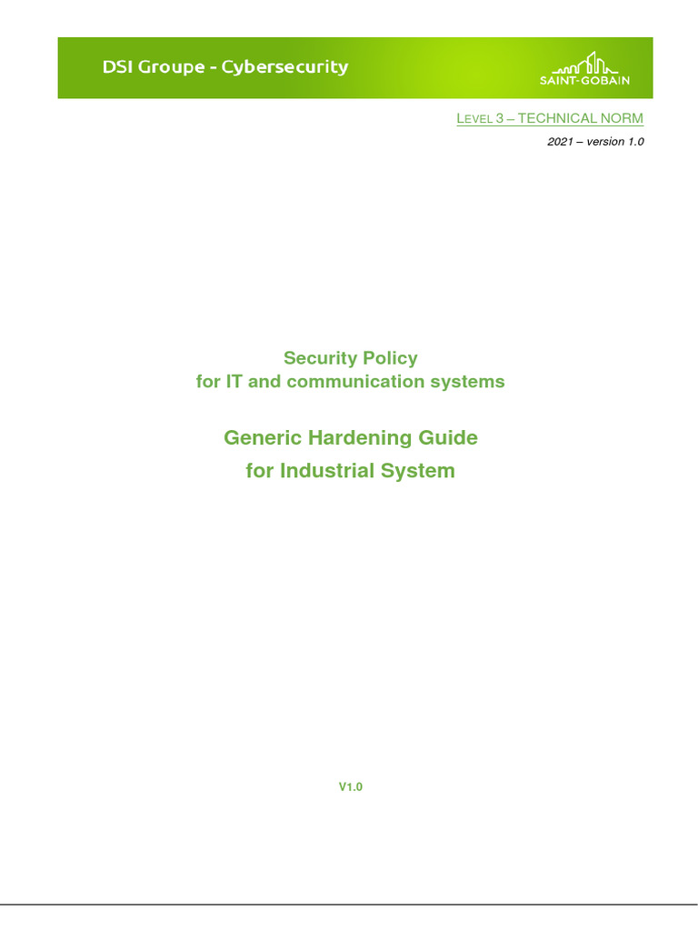 Generic Hardening Guide v1.0 | PDF | Password | Computer Network