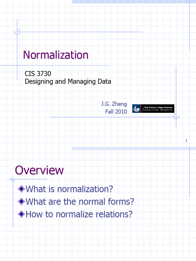 Normalization | PDF | Applied Mathematics | Computer Programming Normalization | PDF | Applied Mathematics | Computer Programming
