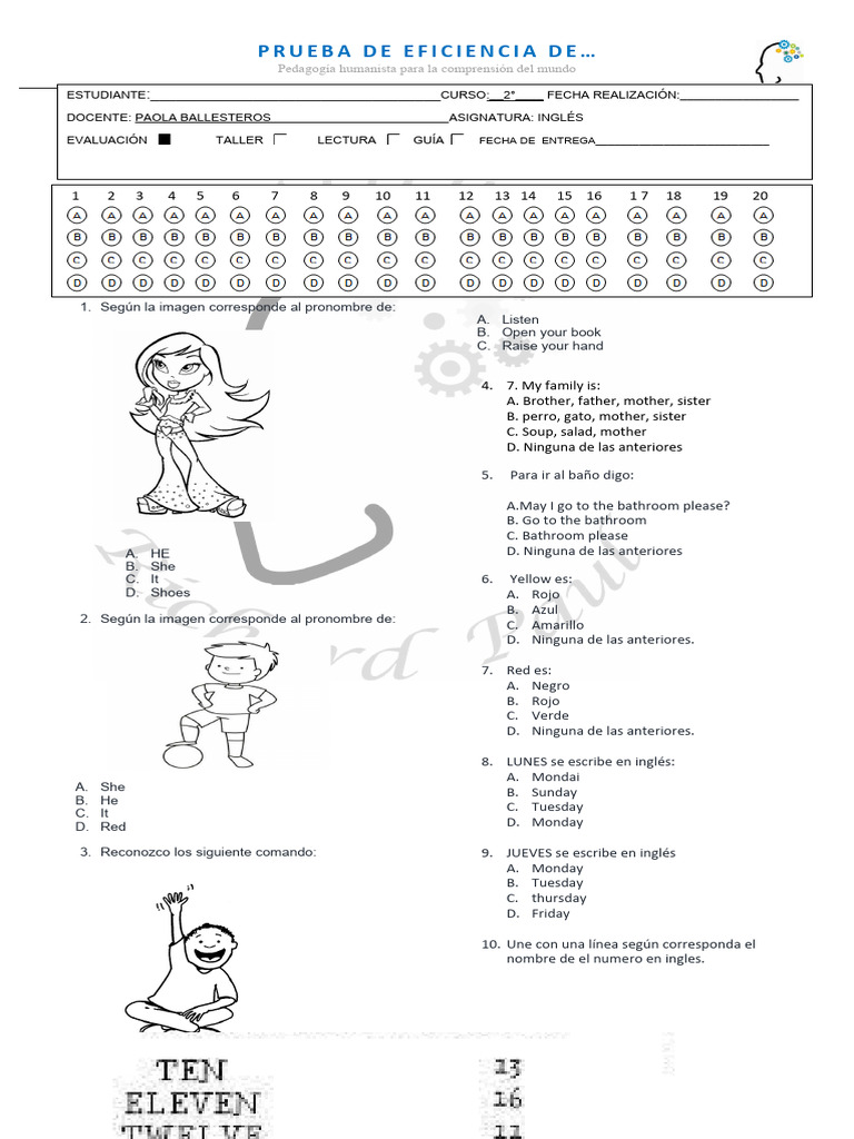 Pruebas de Ingles Ip | PDF