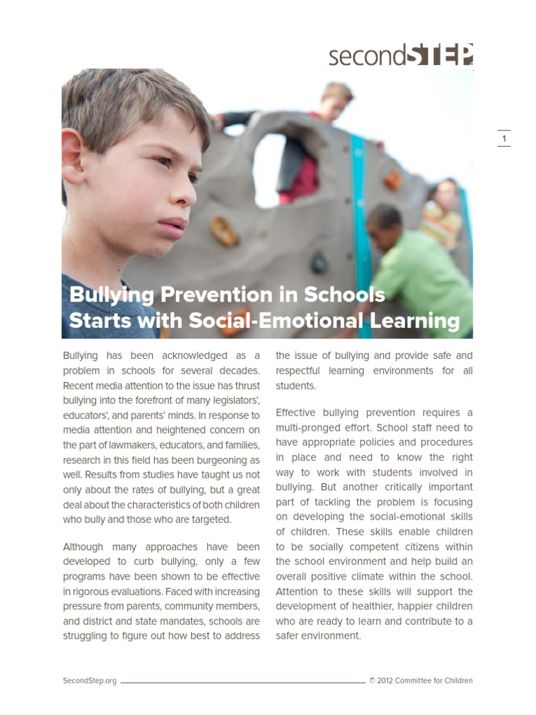 Sel Bullying Paper | PDF | Bullying | Empathy