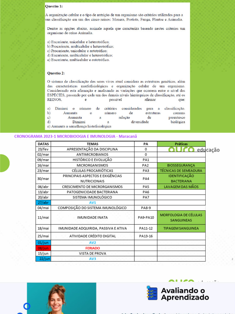Aula3 Microimuno Melise 23.1 | PDF | Bactérias | Célula (Biologia)