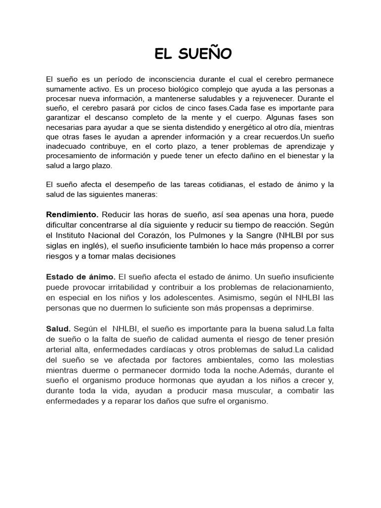 Tarea Del Sueño | Descargar gratis PDF | Dormir | Aprendizaje Tarea Del Sueño | Descargar gratis PDF | Dormir | Aprendizaje
