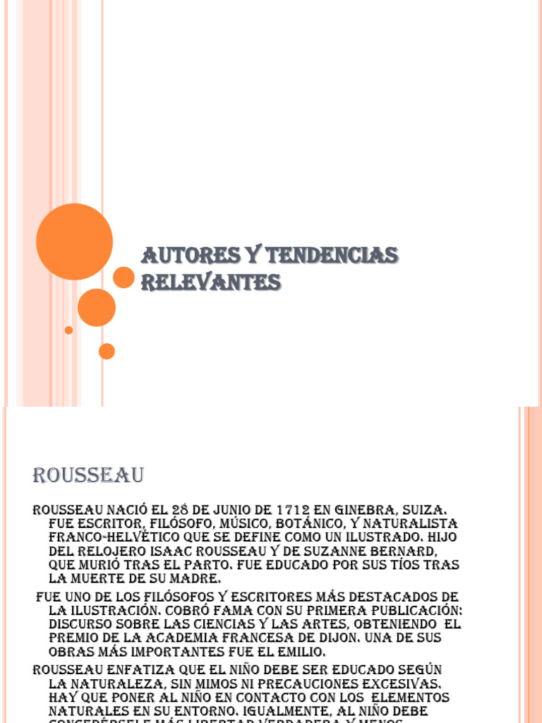 Autores y Tendencias Relevantes PDF | PDF