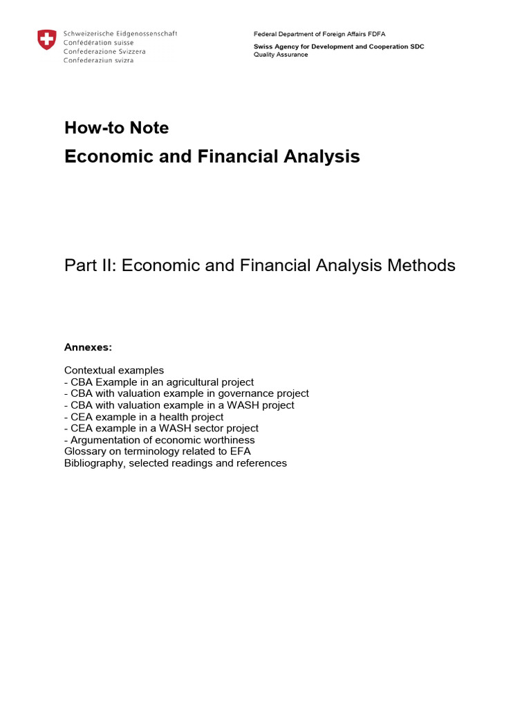 How To Note Efa Part 2 Methods | PDF | Cost–Benefit Analysis | Net Present Value
