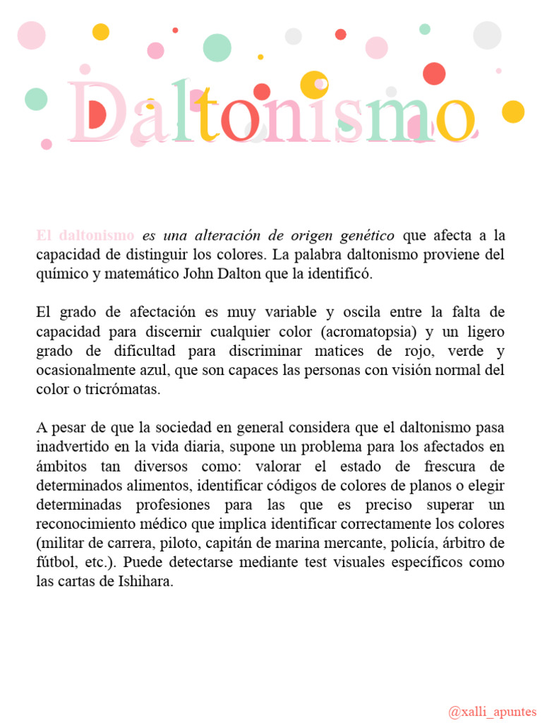 Diseño 1 Daltonismo | PDF | Visión | Ligero
