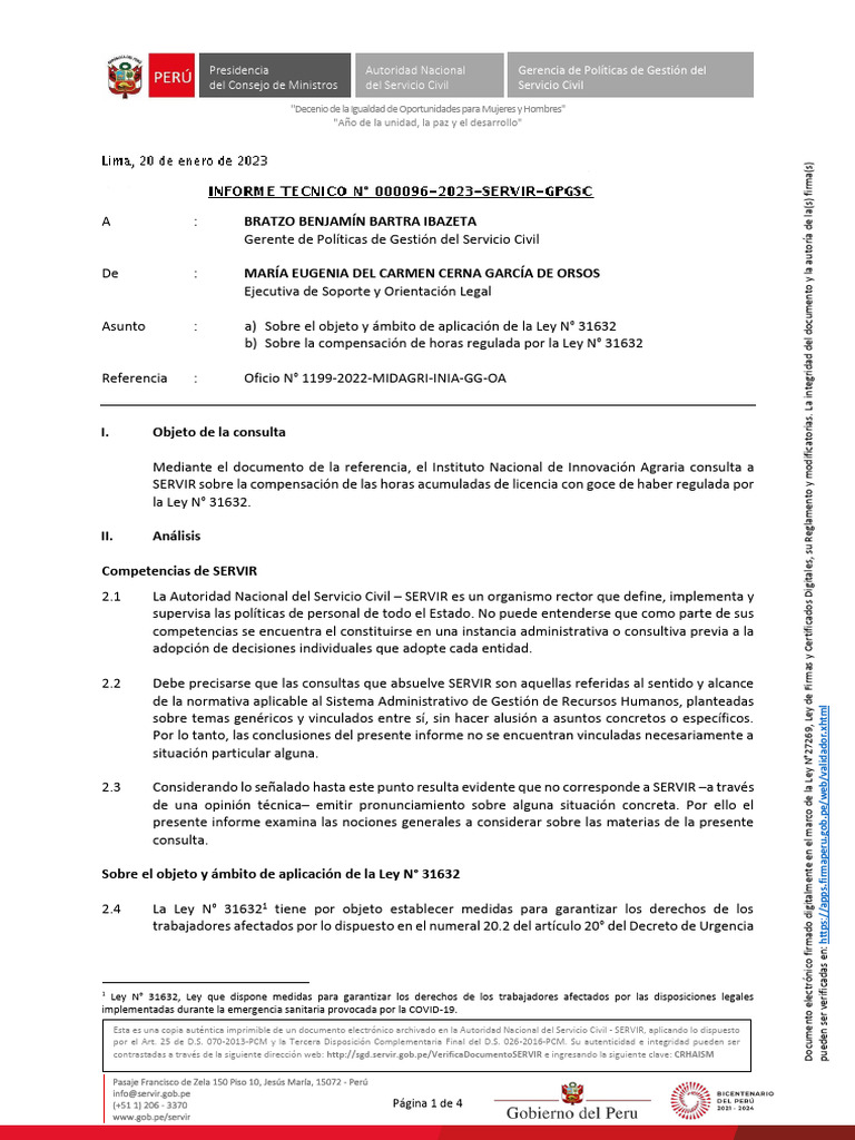 It 0096 2023 Servir GPGSC | PDF | Derecho laboral