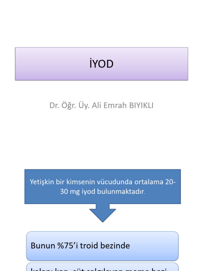 Beslenme İlkeleri-1-İyod, Magnezyum-9. Hafta | PDF