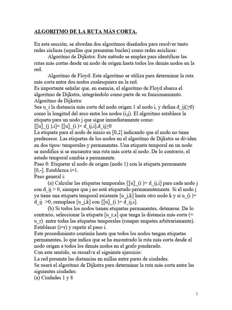 MCNFP | PDF | Algoritmos | Matriz (Matemáticas)