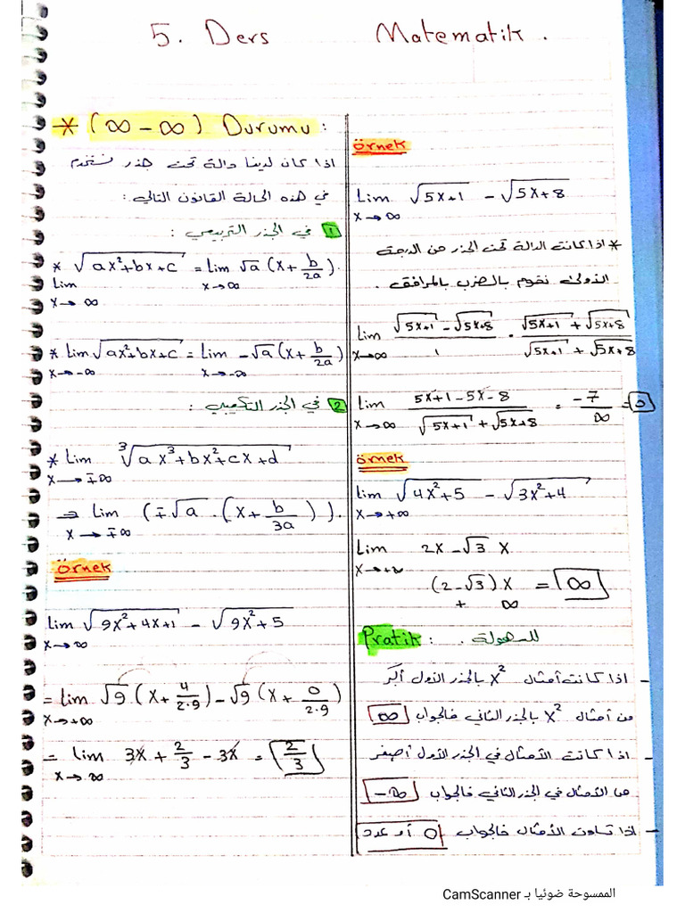 Matematik 5.ders | PDF