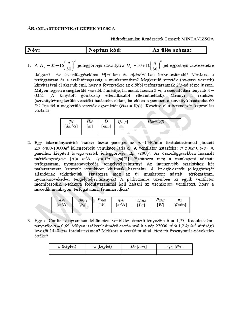 ATG Mintavizsga 1 | PDF