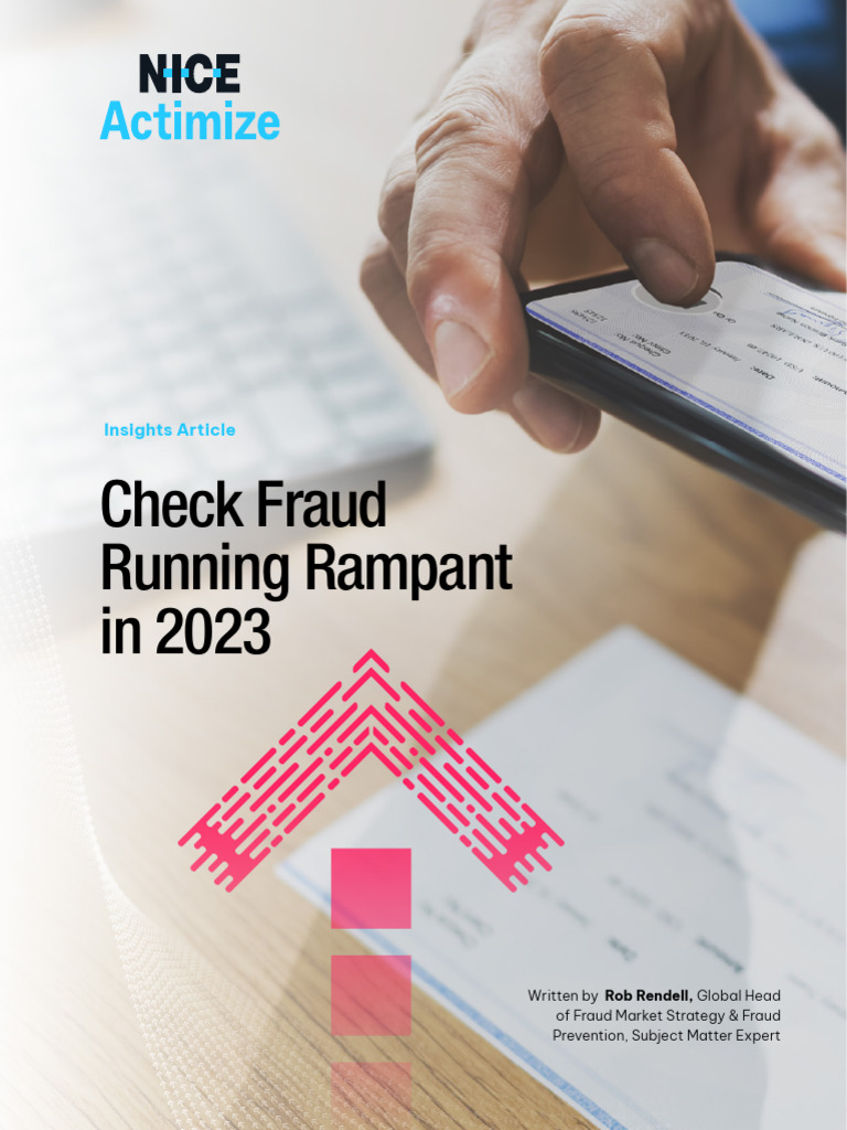 Check Fraud Running Rampant in 2023 Insights Article | PDF | Cheque | Fraud