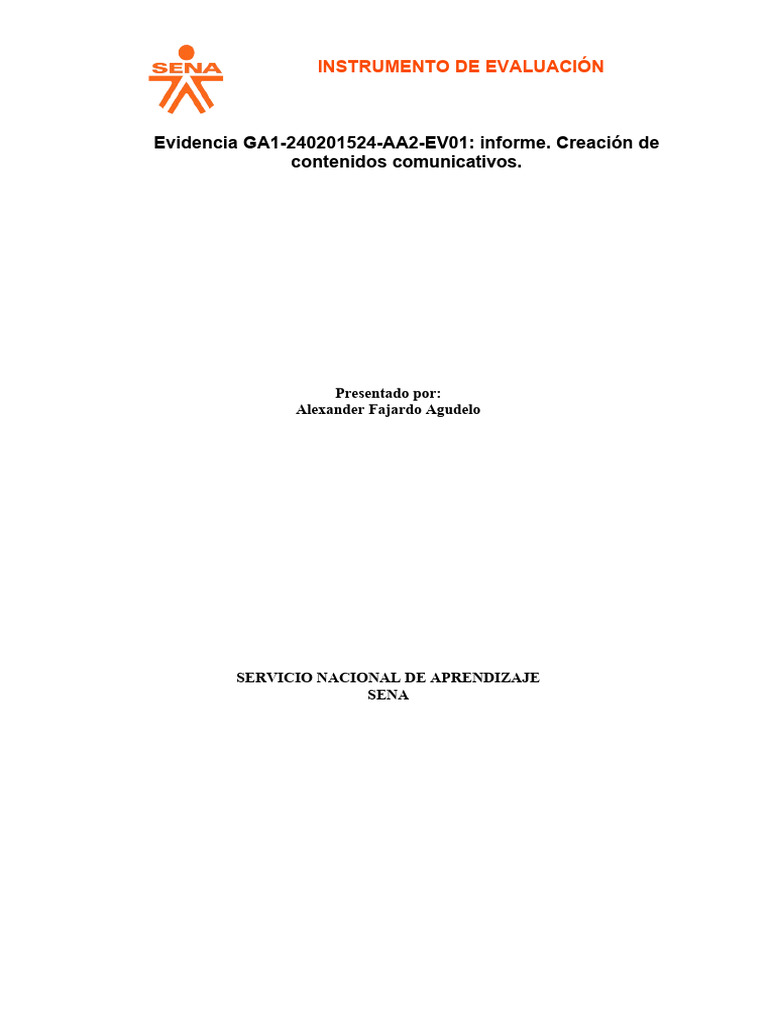 Ie Ga1 240201524 Aa2 Ev01 | PDF | Comunicación | Evaluación