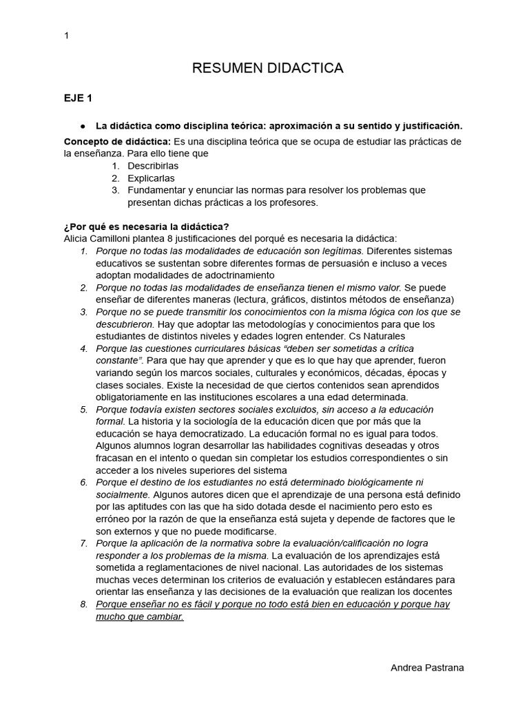 Didactica Final | PDF | Enseñando | Aprendizaje