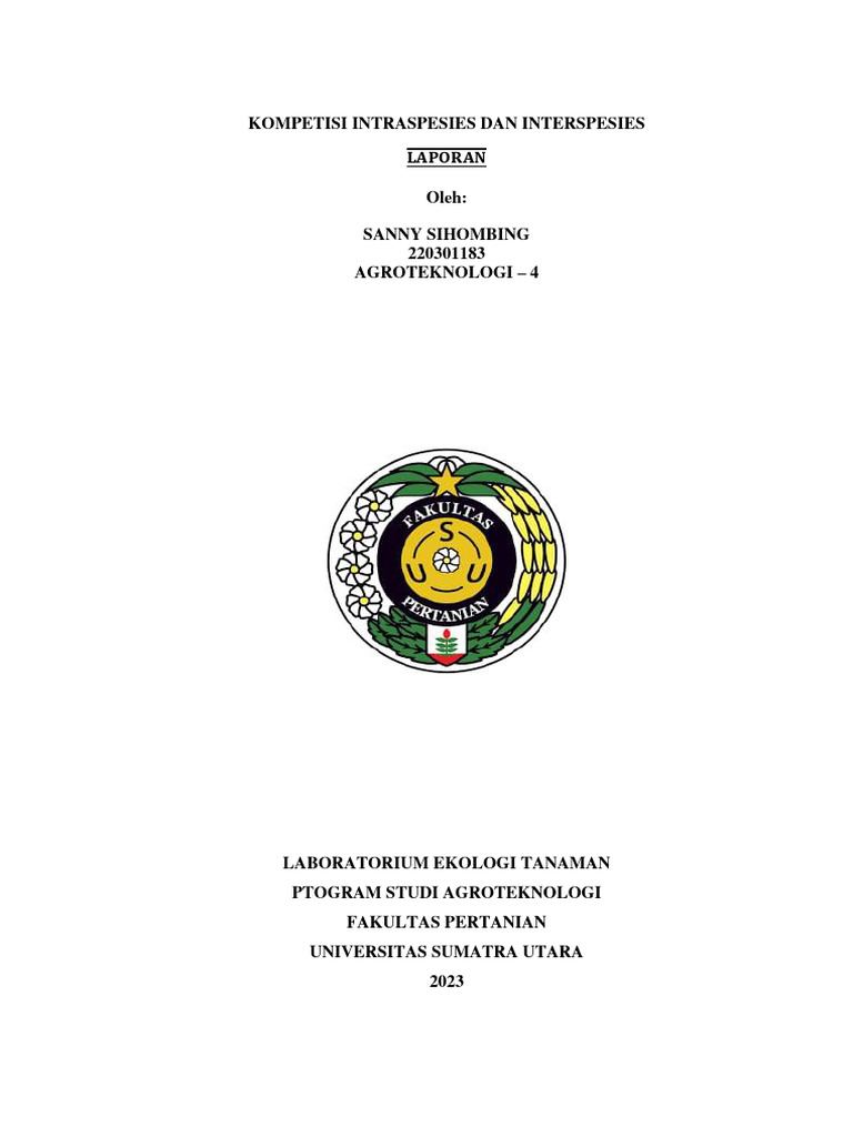 Kompetisi Intraspesies dan Interspesies | PDF