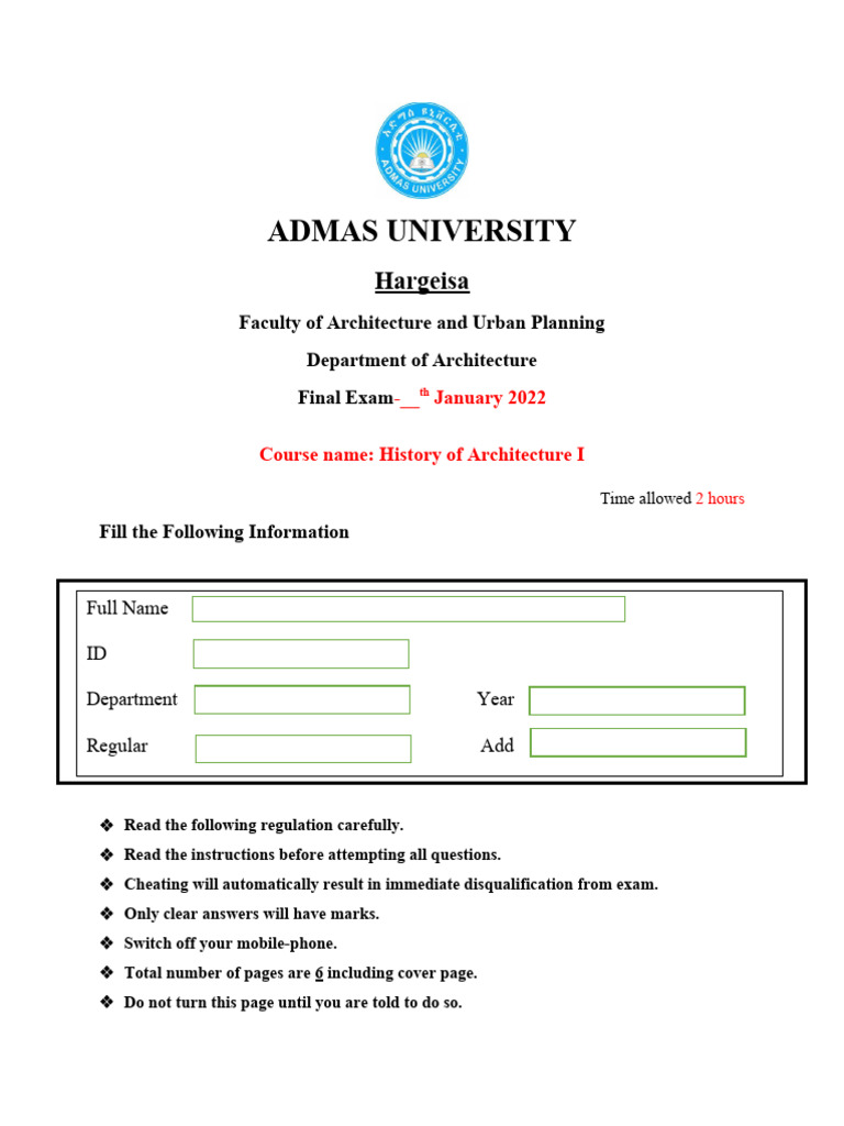 History of Architecture I Final Exam | PDF | Column | Architectural Design