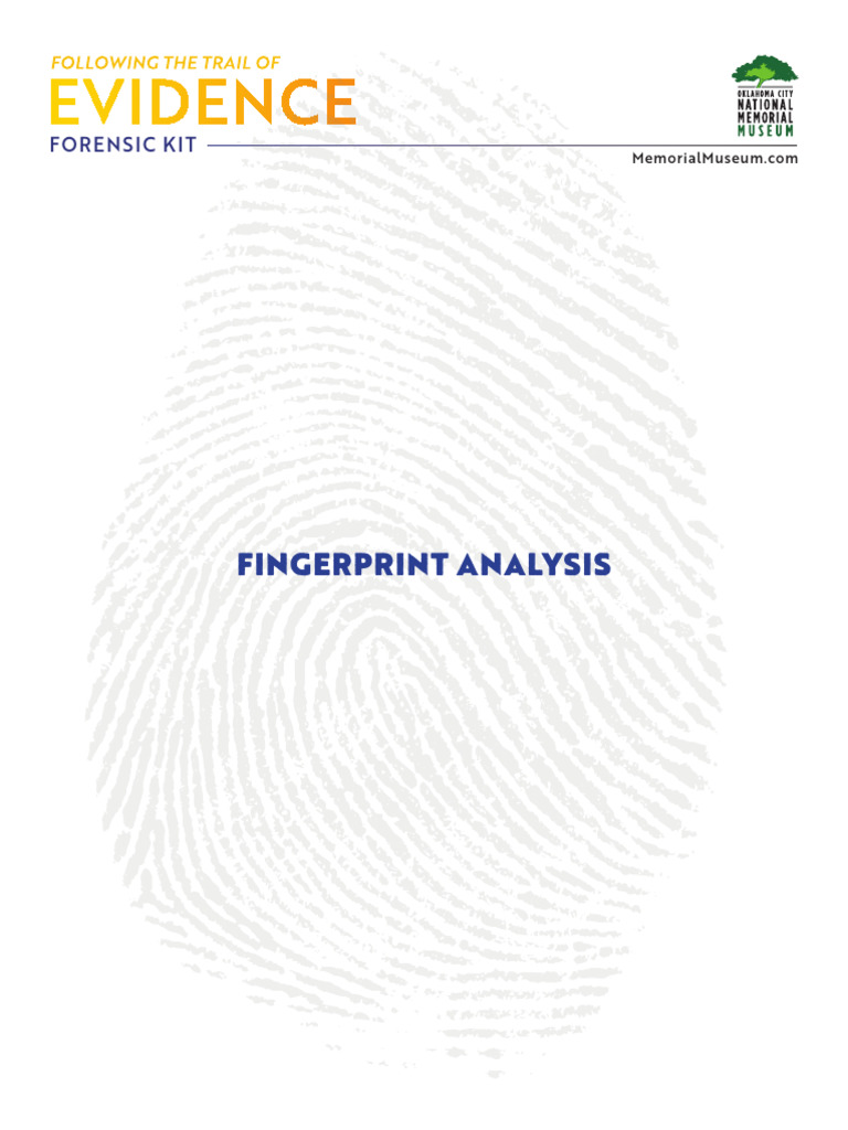 23-OCN-004 2023 Handouts 6 - Fingerprint Analysis | Download Free PDF | Fingerprint | Forensic ...