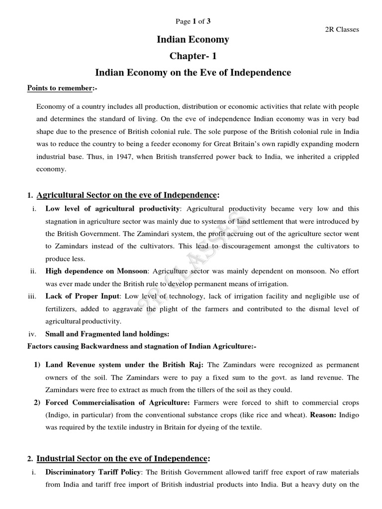 Industrial Sector Pre-Independence India | PDF | British Raj | Economy ...