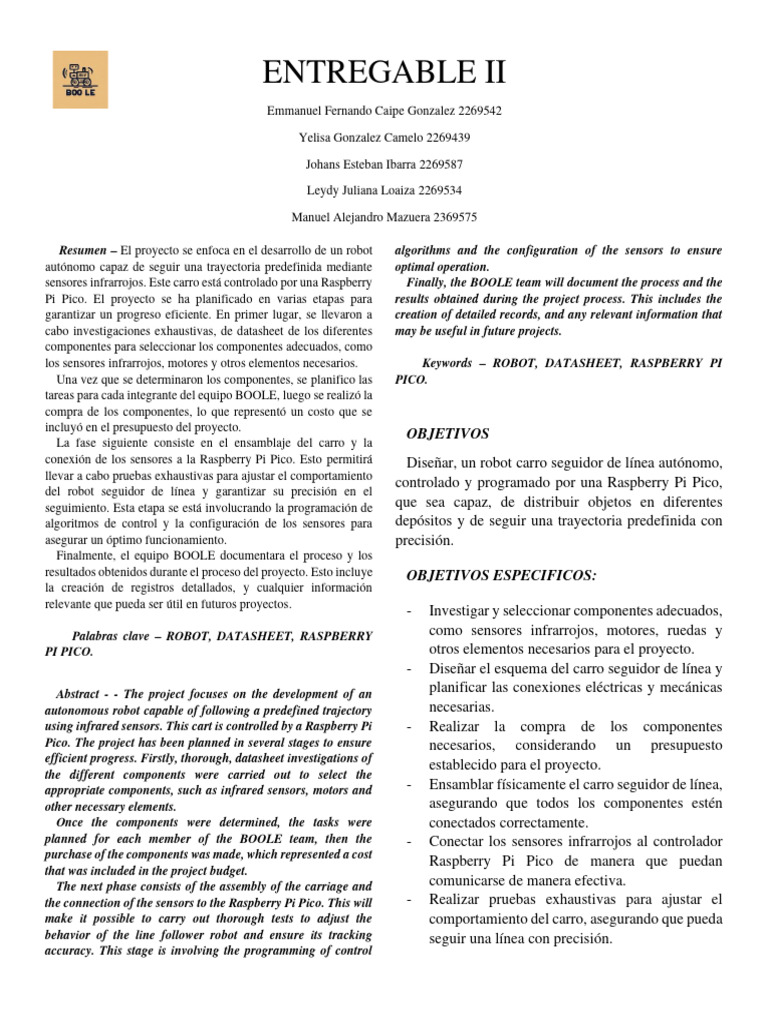 Entregable II | PDF | Software de la aplicacion | Electrónica