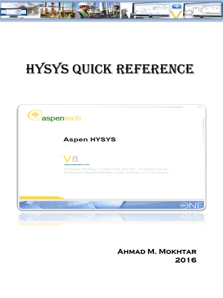 HYSYS Quick Reference | PDF | Continuum Mechanics | Physical Chemistry