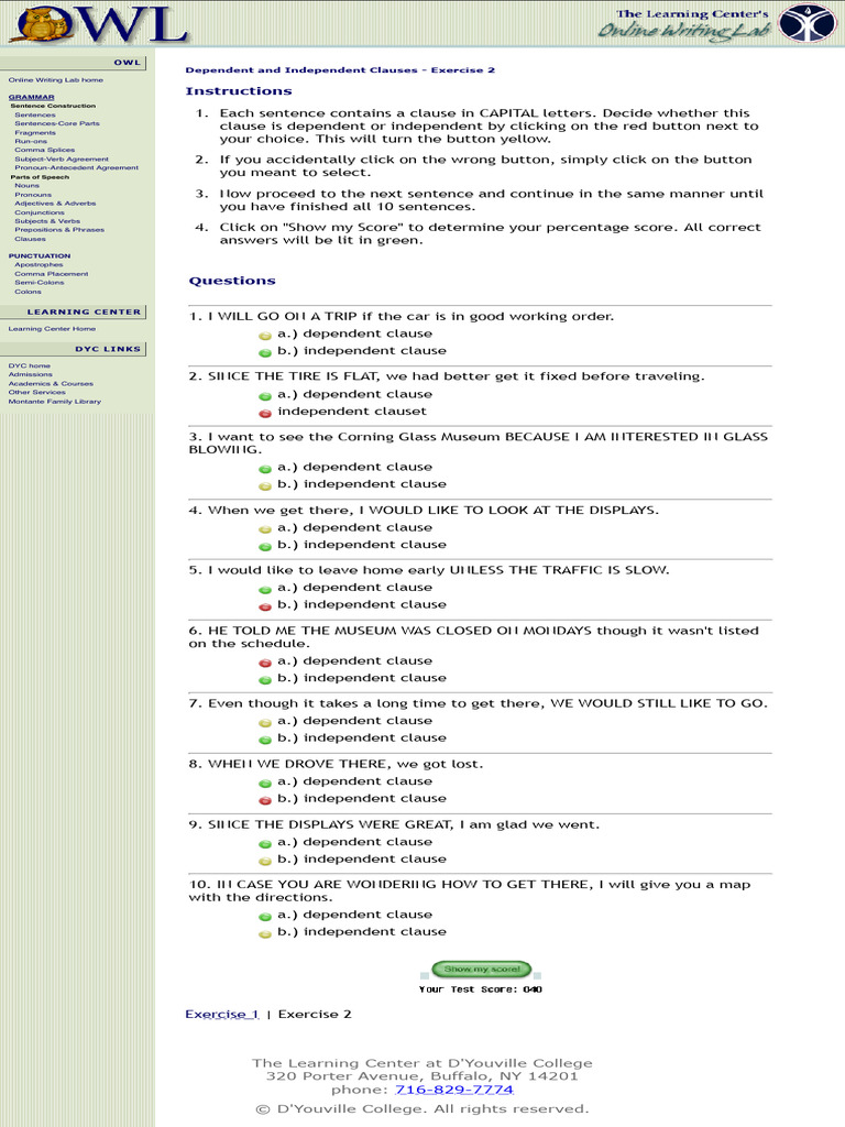 Grammar & Punctuation Guide | PDF | Clause | Verb