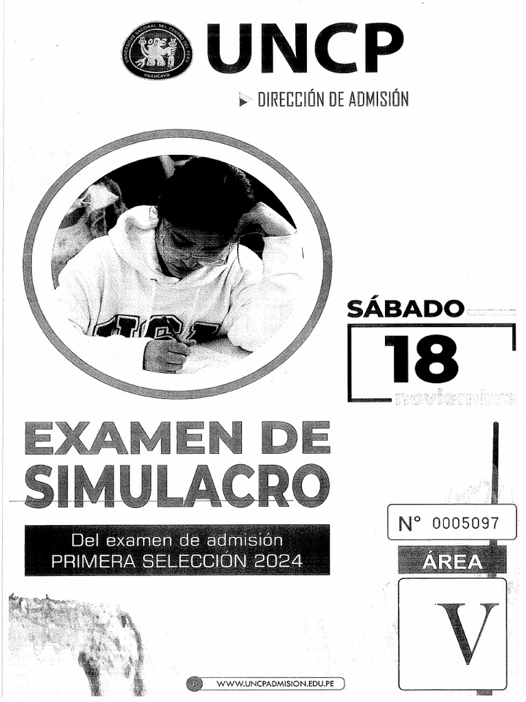 Simulacro Area 5 | PDF