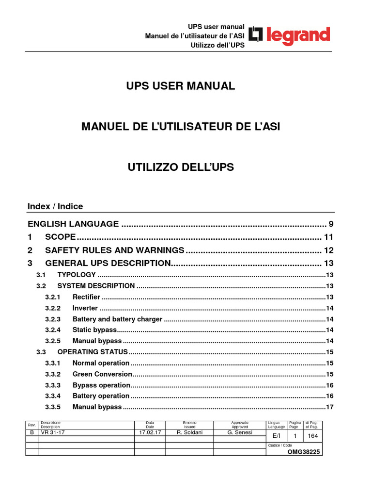 Keor Hpe Ups User Manual | PDF | Power Inverter | Rectifier
