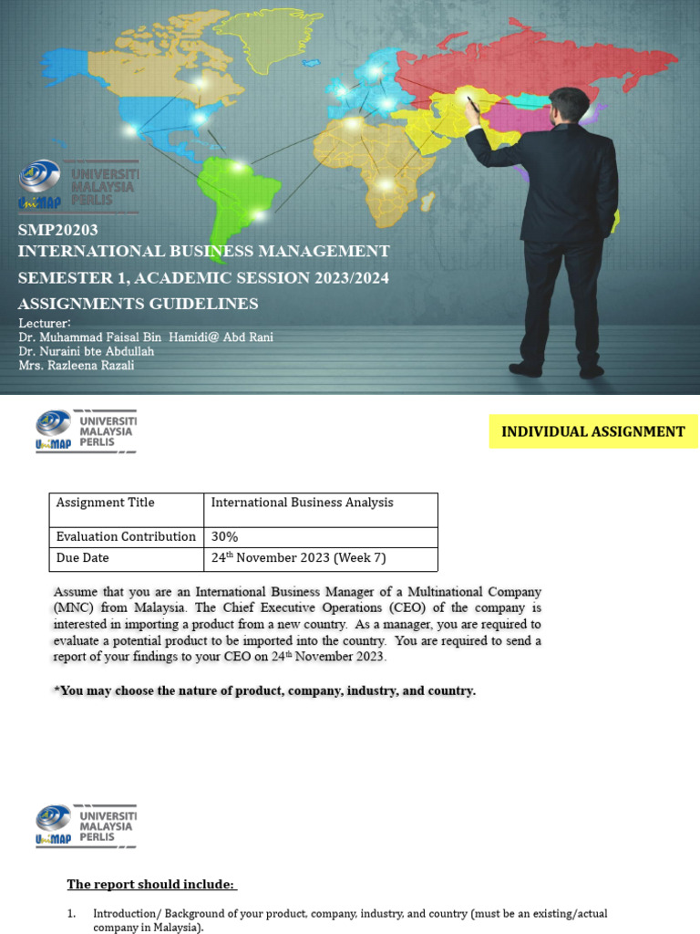 Assignment Guideline SMP20203 - International Business Management - 2023-2024 | PDF | Economies ...