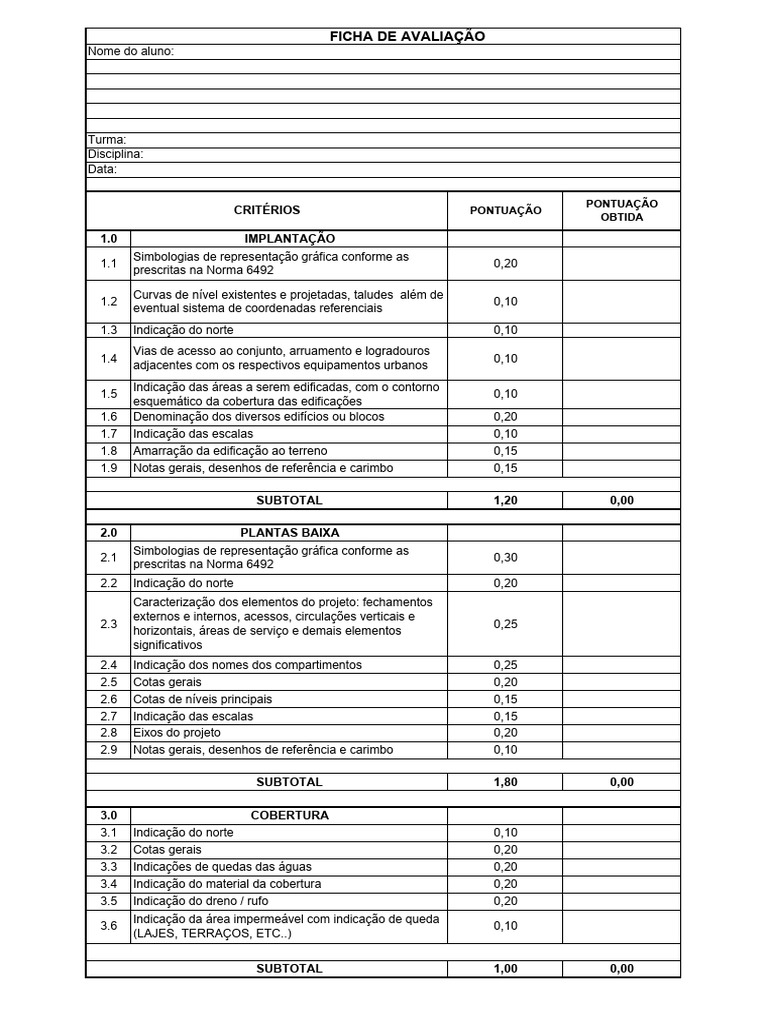 Ficha De CorreÇÃo 01 Pdf
