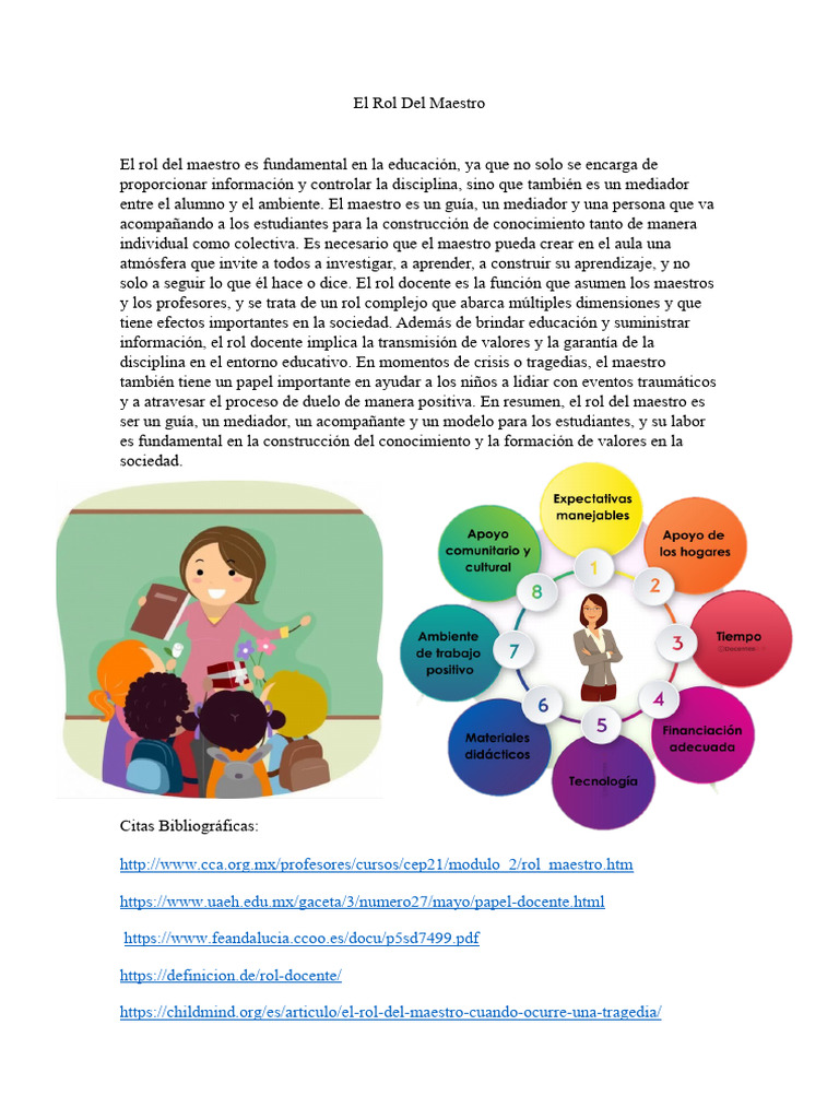El Rol Del Maestro | PDF