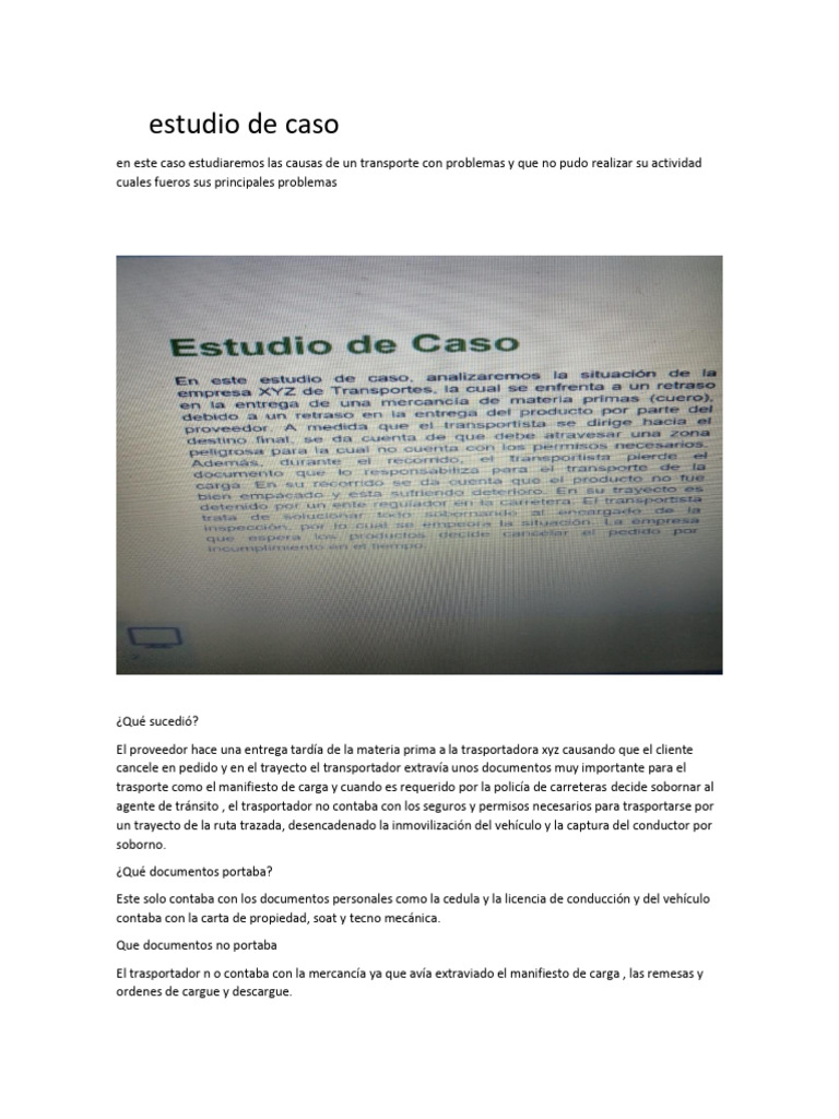 estudio de caso. (3) aaa | PDF | Licencia de conducir | Residuos