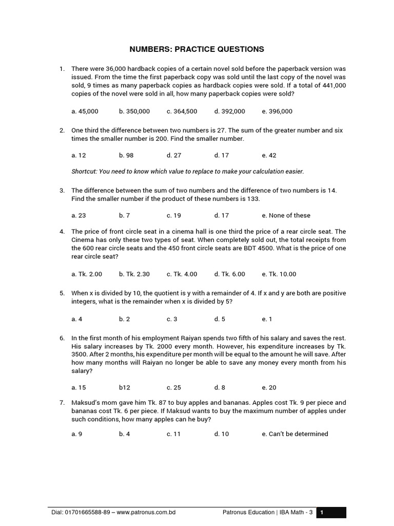 Math Lecture 3 | PDF | Odds | Elementary Mathematics