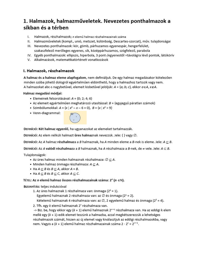 Halmazok | PDF
