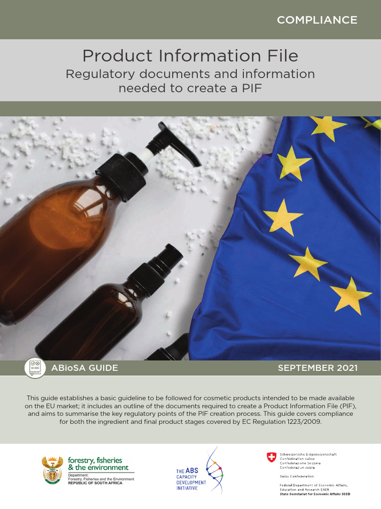 Product Information File 2021 | PDF | Cosmetics | Physical Sciences