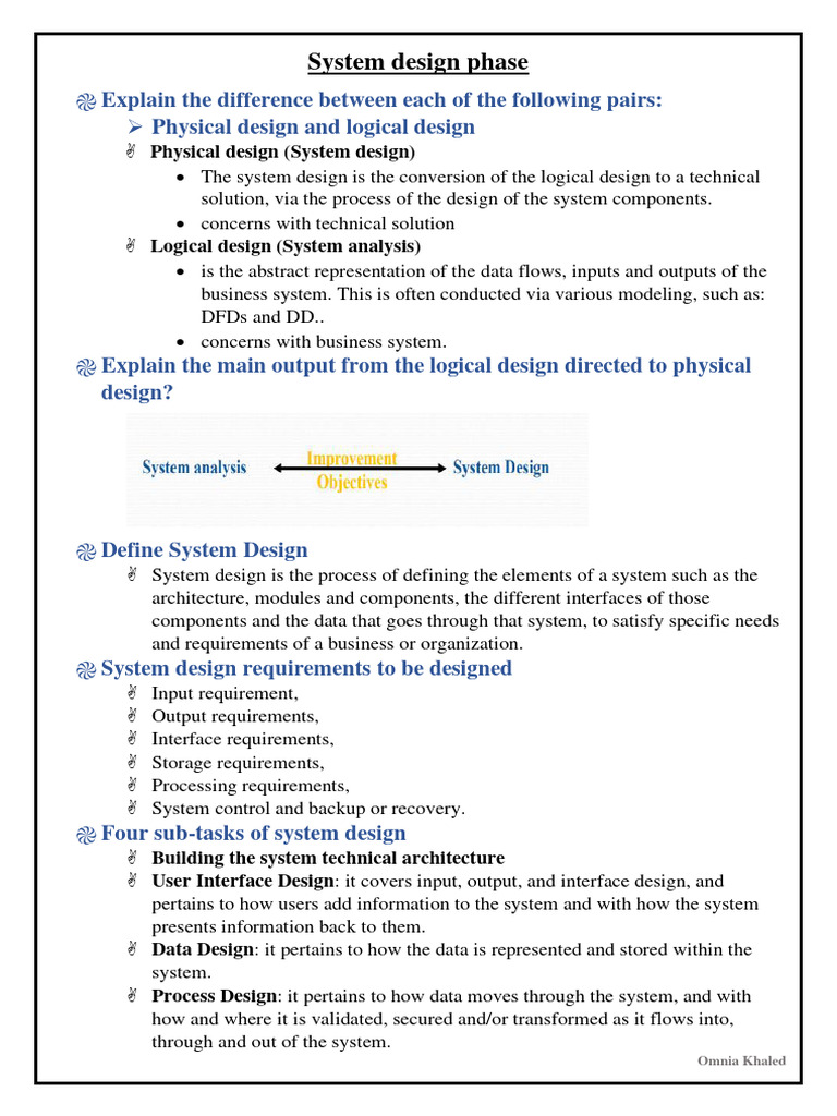 Ch1. System Design Phase | PDF | Software Prototyping | System