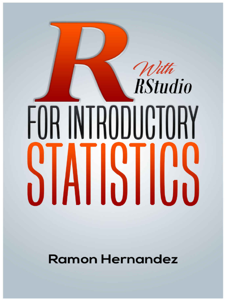 R With RStudio For Introductory Statistics | PDF | Comma Separated Values | Parameter (Computer ...
