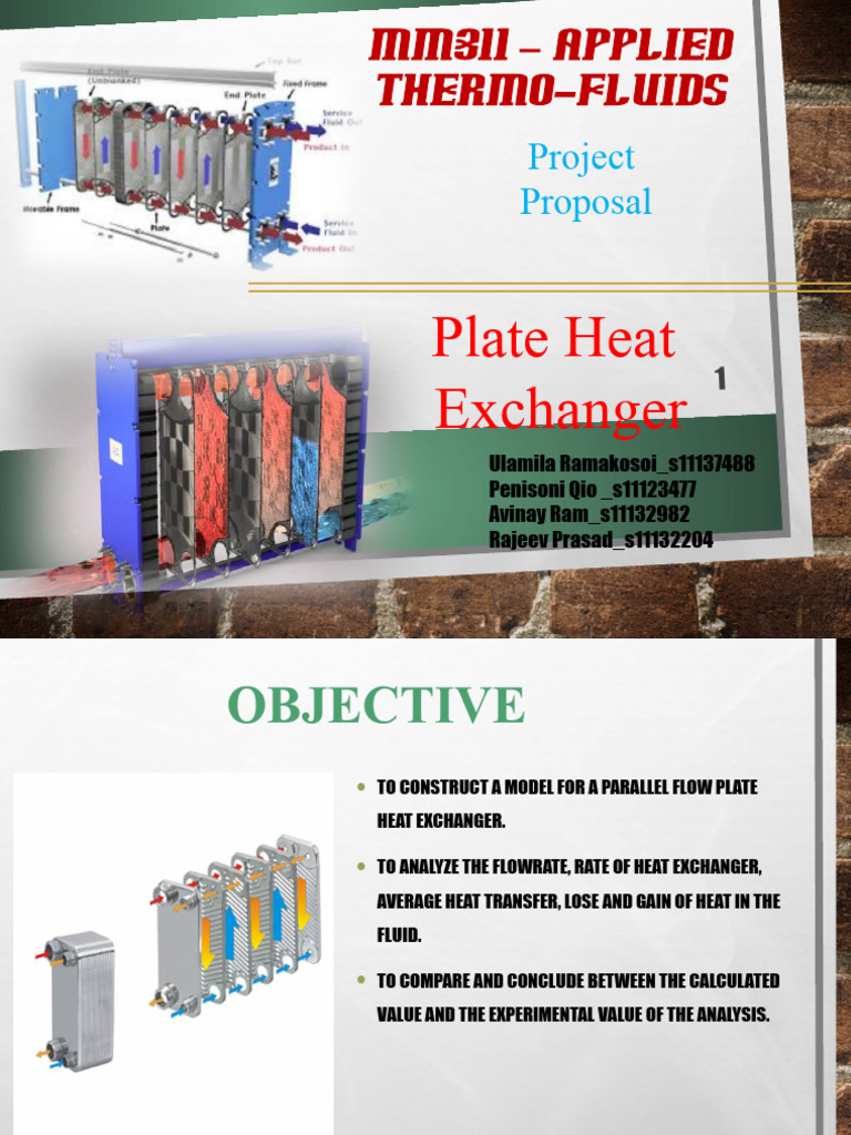 Plate Heat ExchANGER Final Proposal | PDF | Heat Exchanger | Mechanical ...