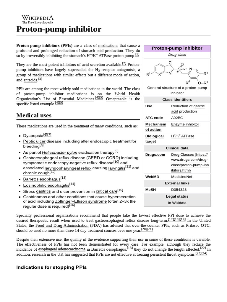 Proton-Pump Inhibitor | PDF | Medical Specialties | Health Care