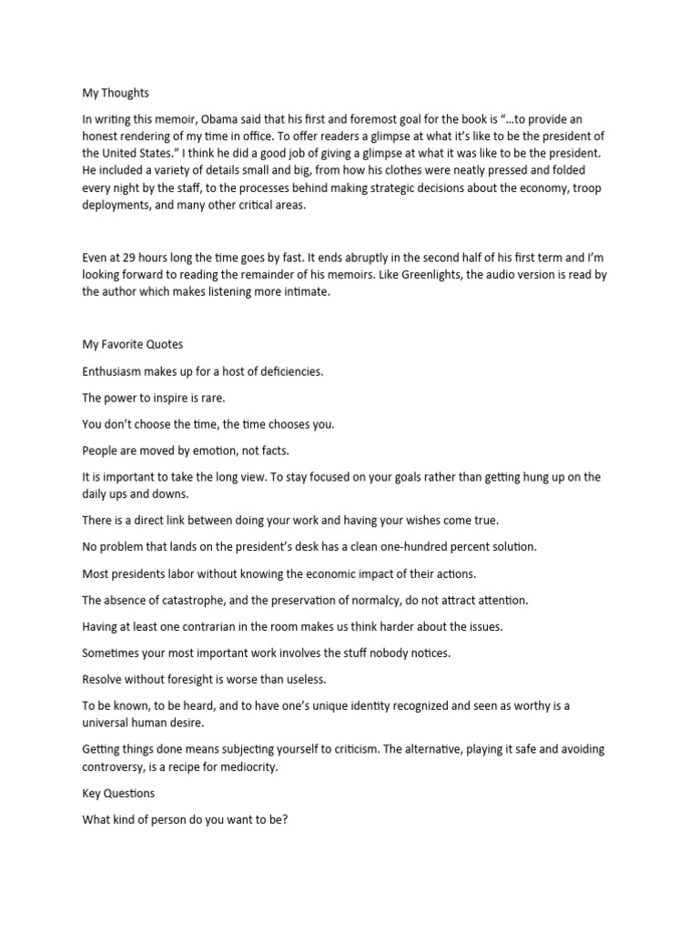 A Promised Land | PDF | Barack Obama | Arab Spring