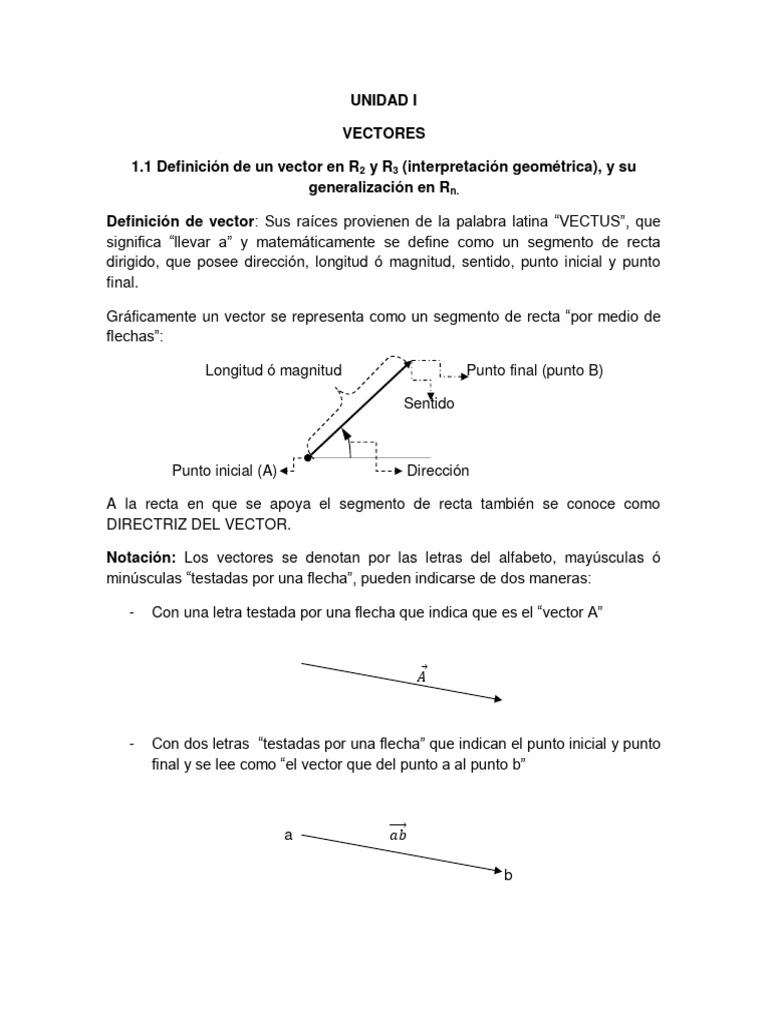 1 Vectores en El Espacio | PDF | Vector Euclidiano | Sustracción