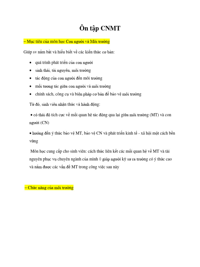 CDTC-ÔN THI PHẦN 1 | PDF