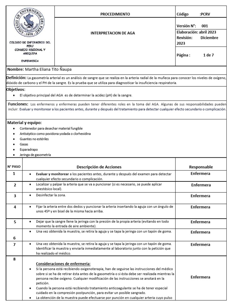 Interpretacion de Aga | PDF | Legumbres | Enfermedades y trastornos