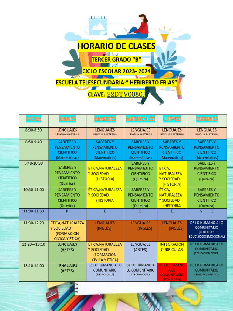 Horario de Clases-Ciclo-23-24 | PDF | Aprendizaje
