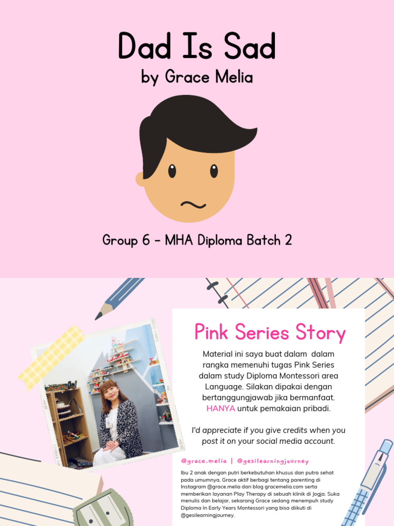 Dad Is Sad (Pink Series Story) @grace - Melia | PDF