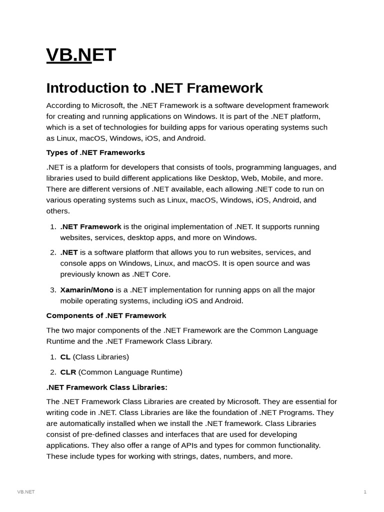 VB | PDF | .Net Framework | Computer Engineering VB | PDF | .Net Framework | Computer Engineering
