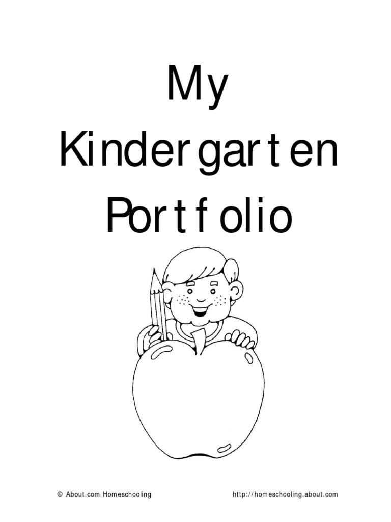 Kindergarten Portfolio Template | PDF | Career & Growth | Wellness