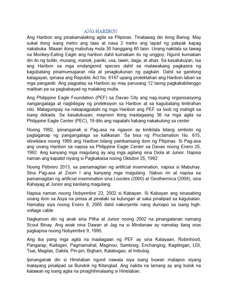 Ang Haribon | PDF