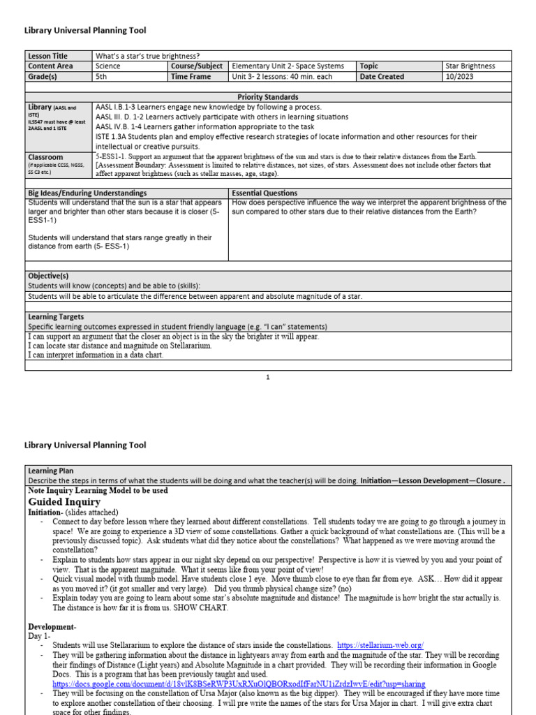 Library Upt Template - Felegian | PDF | Stars | Apparent Magnitude